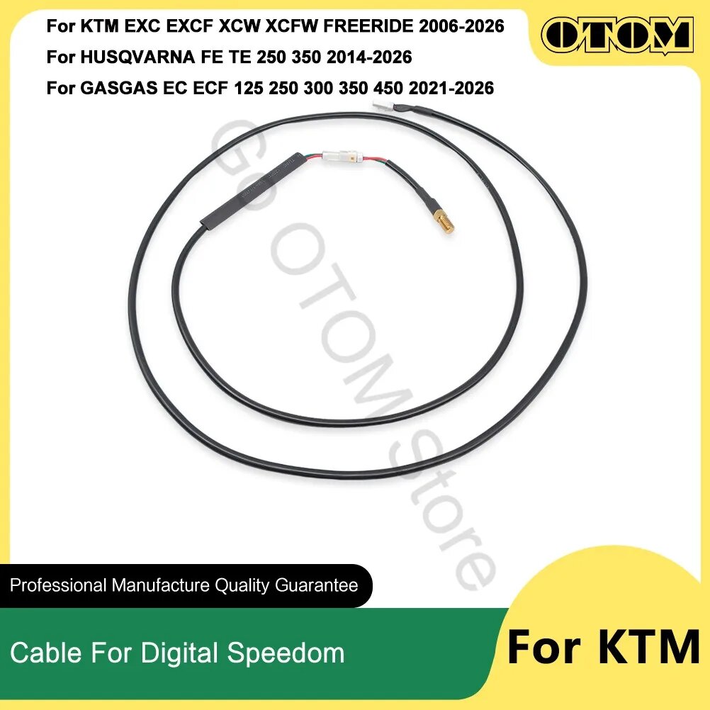 Кабель цифрового спидометра OTOM 2006-2026 для мотоциклов KTM, HUSQVARNA, GASGAS, EXC, EXCF, XCW, XCFW, FE, TE, EC, ECF