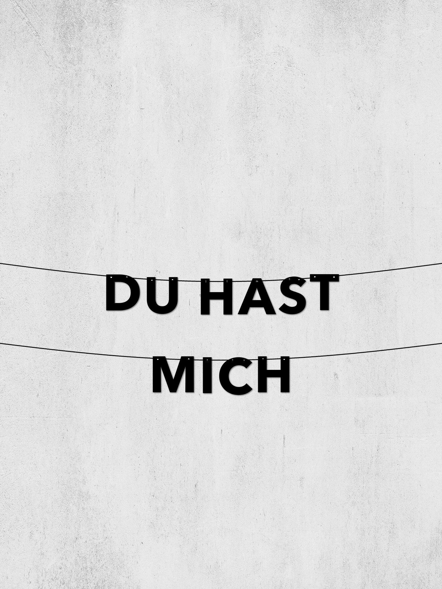 Гирлянда из букв Du Hast Mich Стильный Декор для Тематических Вечеринок, Фотосессий и Интерьера
