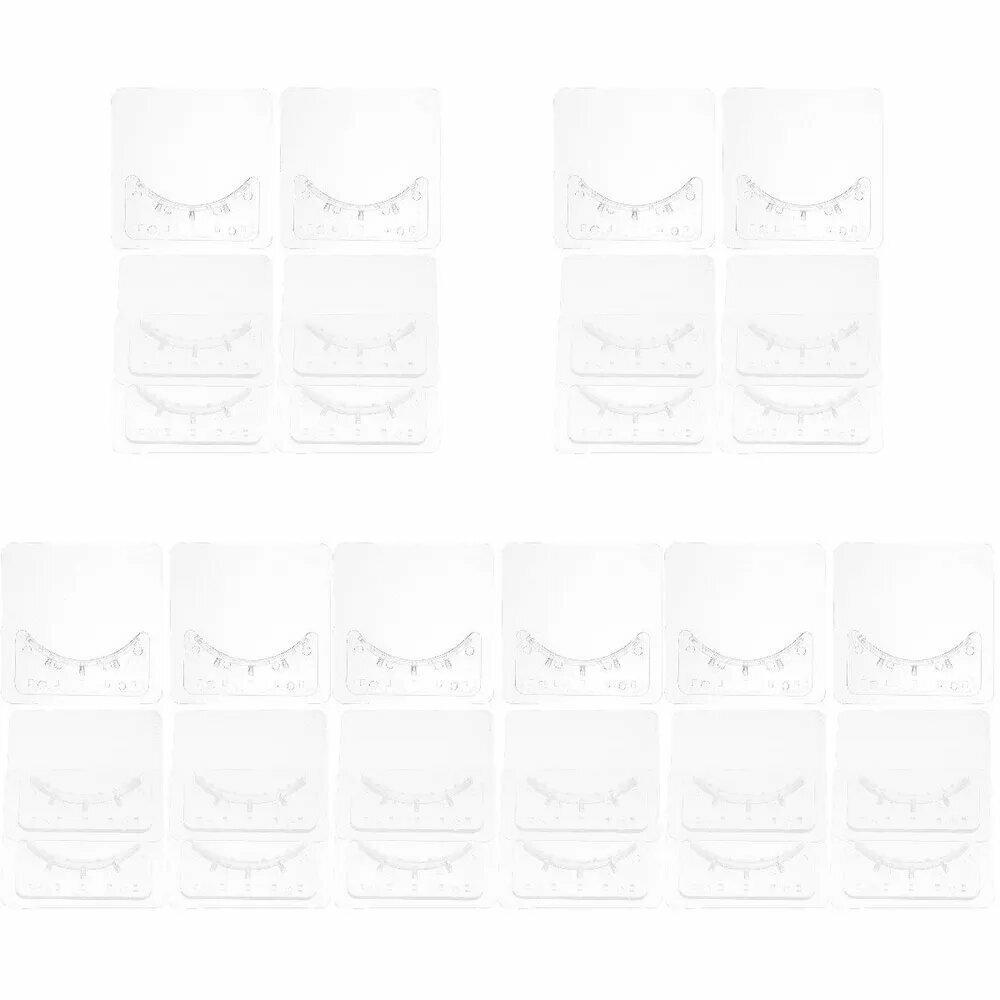 Кронштейны для штанги душевой шторки из пластика, прозрачные, для крепления на стену, 30 пар