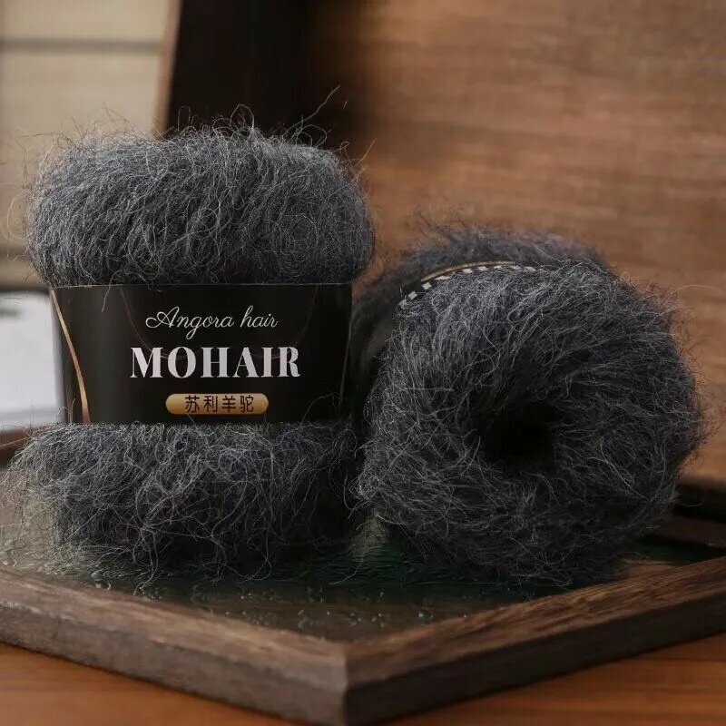 Пряжа из альпаки и мохера, для свитера ручной работы, сделай сам,1 кусок,25 г