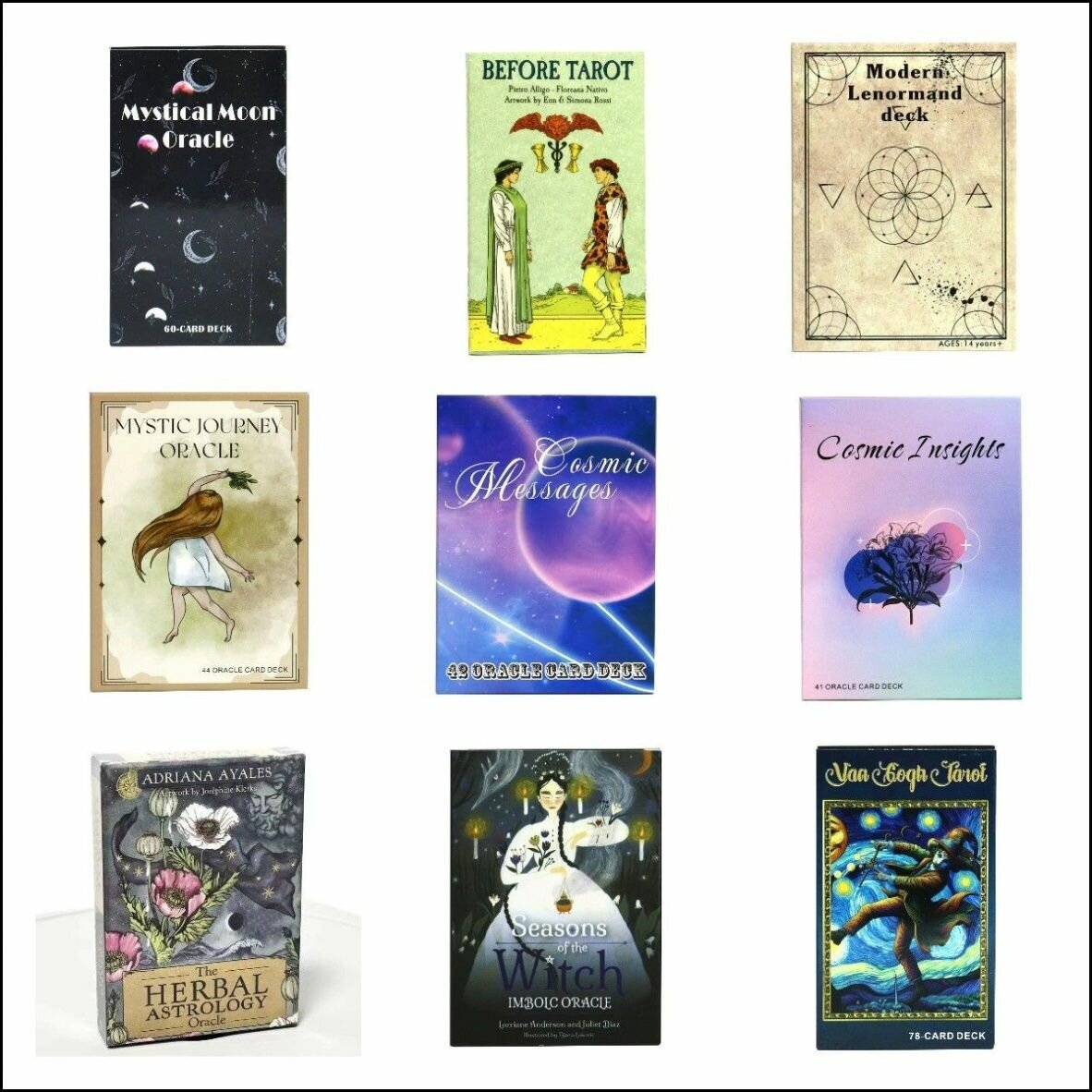Эксклюзивная мистическая колода Imbolc Oracle Cards из 44 листов для гадания