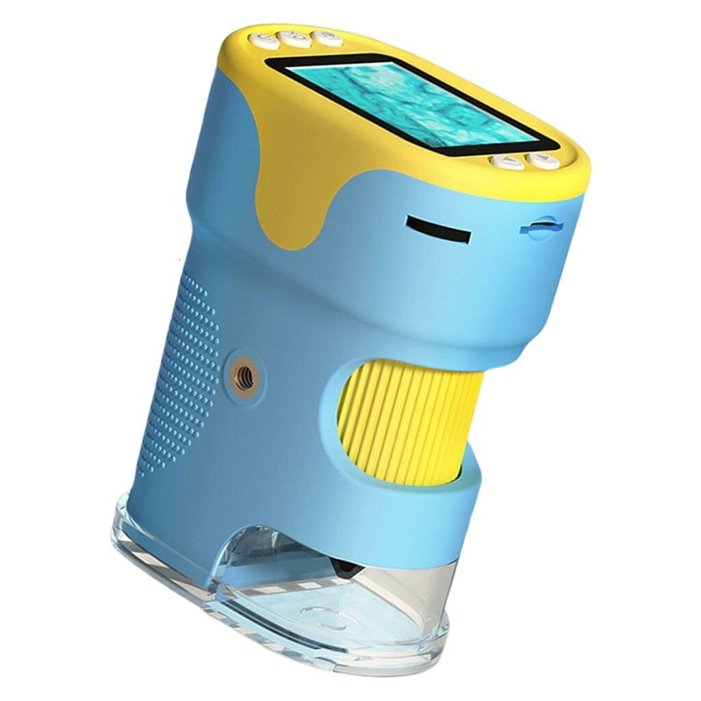 Портативный микроскоп с LED-подсветкой и памятью 32 ГБ, Синий монокуляр micro