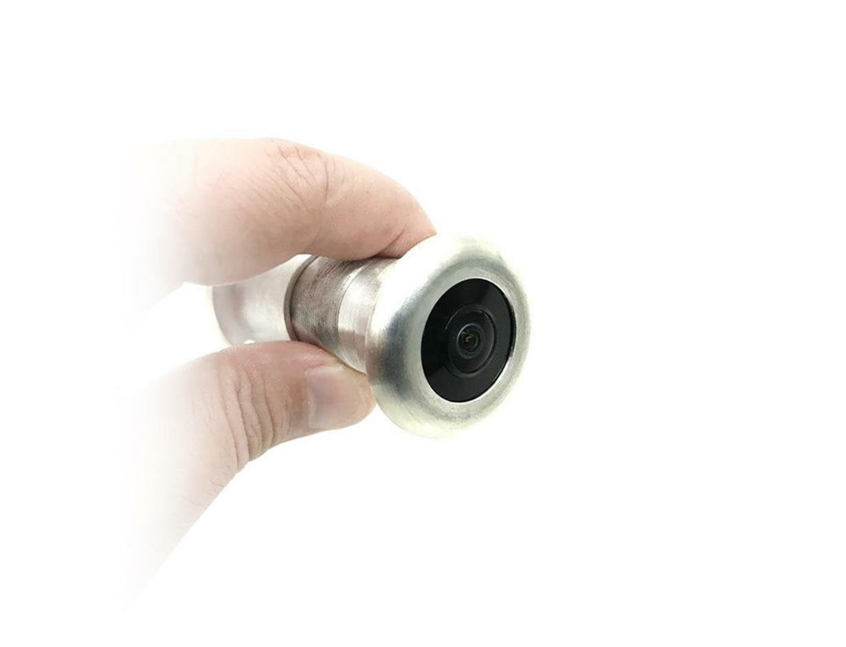 WI-FI IP видеоглазок с записью звука на входную дверь KDM (КДМ) V-200-8G (S17257HQV) - Wi-Fi, запись в облако, FullHD, микрофон, угол 180°, детекция