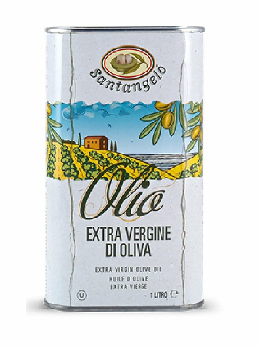 Масло SANTANGELO оливковое нерафинированное Extra Virgin /жесть/ 1л