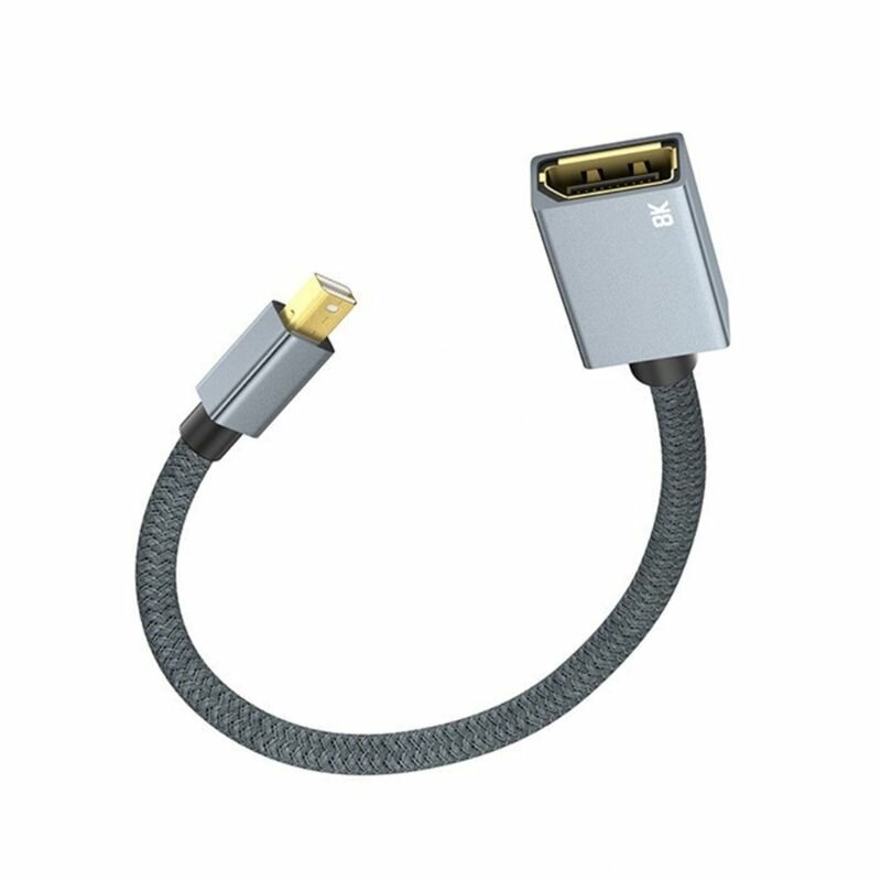 (1 шт.) Кабель Mini DisplayPort (папа) на DisplayPort (мама), 8K/60 Гц