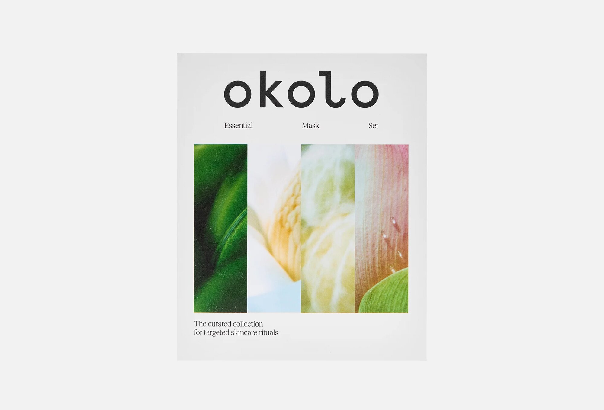 Набор тканевых масок для лица OKOLO Essential Mask Set: 4 штуки