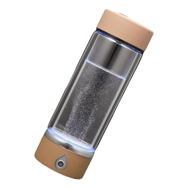 Бутылка Ионизатора воды H 420 мл Быстрый электролиз за 3 минуты Стеклянная Текстура Идеально подходит для домашнего использования в офисе и путешествиях