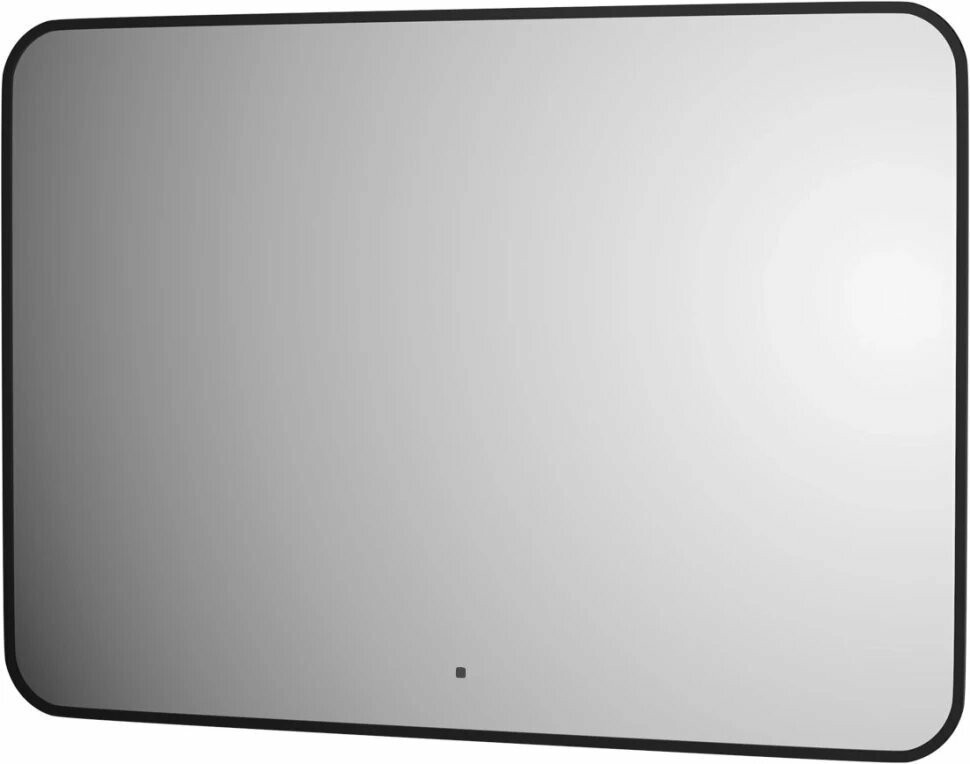 Зеркало Defesto Aura DF 2979RH 100x70 см, с LED-подсветкой, сенсорным выключателем, диммером, черный матовый