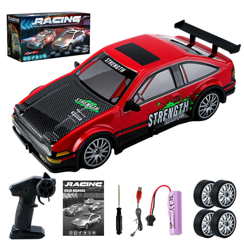 New four-wheel drive toy remote control racing car 1:20RC light racing AE86 GTR high speed drifting remote control car