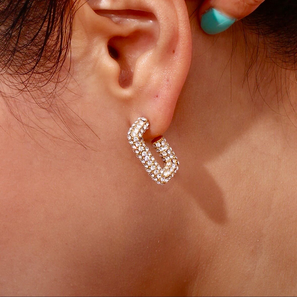 Серьги-трансформеры SORONA, Swarovski Zirconia, циркон, фианит