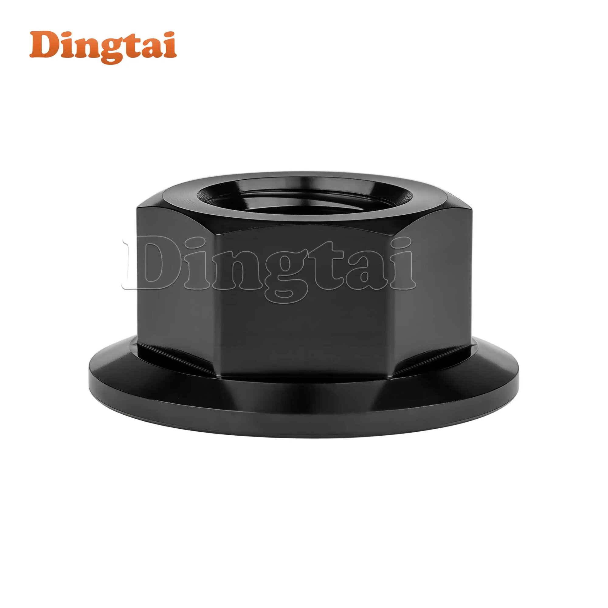 Dingtai титановые фланцевые гайки M5/M6/M8/M10/M12/M14/M16 M10X1.0mm, Black