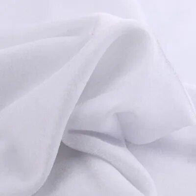 Бархатная велюровая ткань 100% полиэстер Белый, bleach white