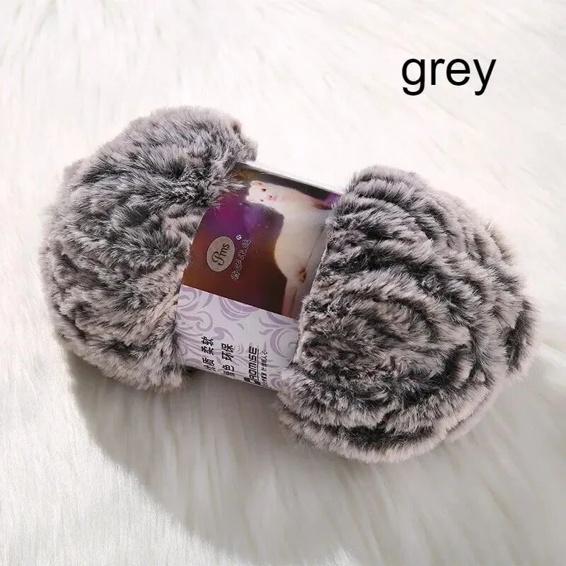 Шерстяная масса для рукоделия, серого цвета, 1 моток, пряжа для вязания, для творчества