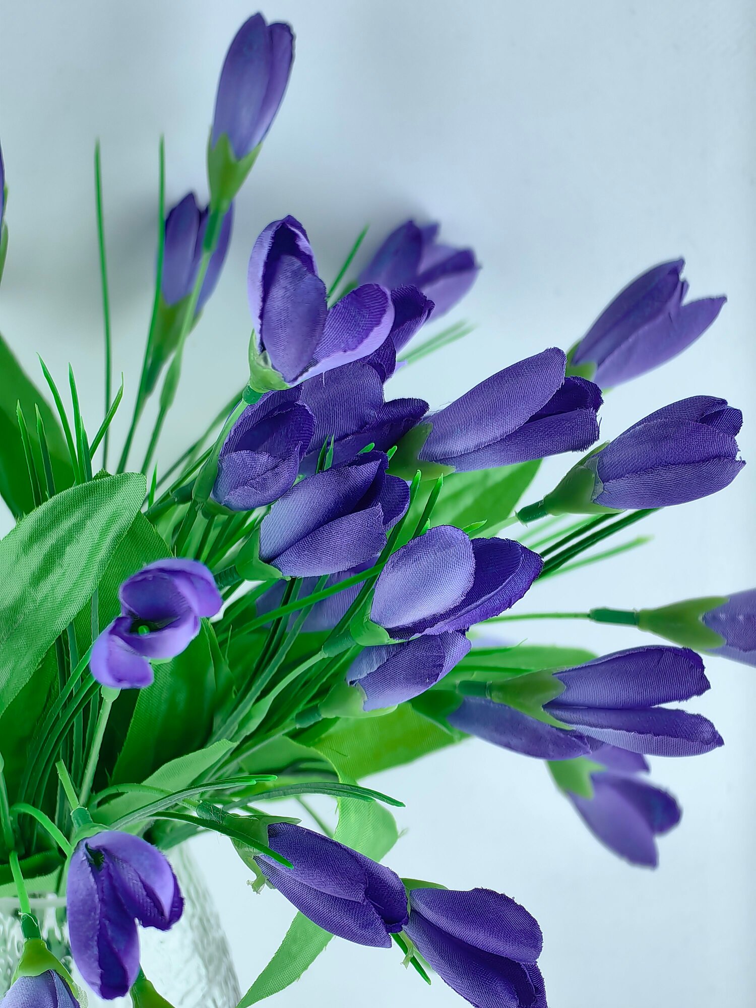 Искусственные цветы крокусы букетики 35 см пара