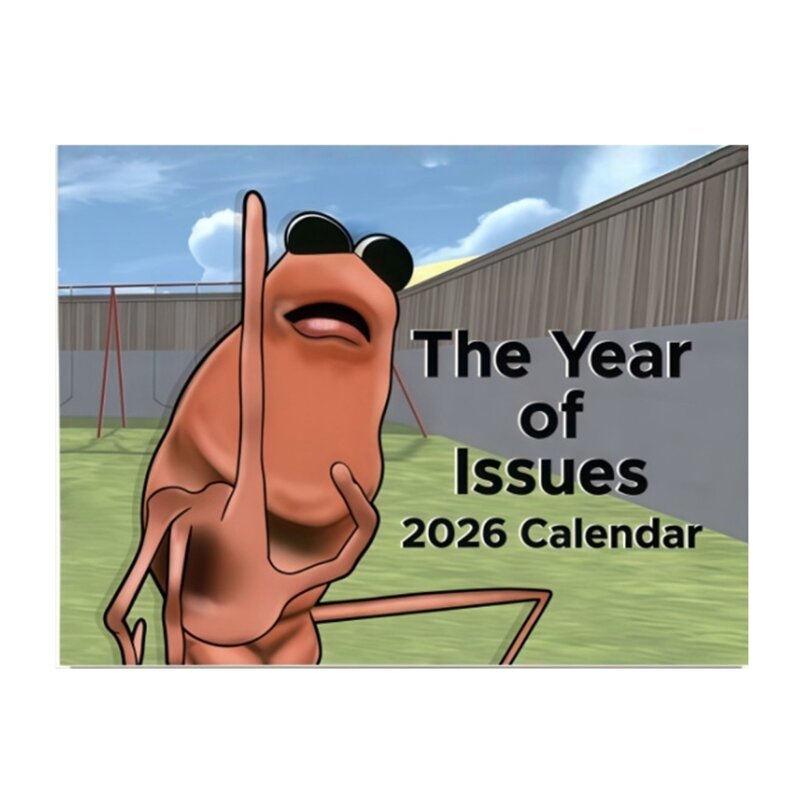 Ежемесячный Настенный Календарь на 2026 год Из Высококачественной Художественной бумаги, Настенный Художественный Календарь Со Смелыми Иллюстрациями И Крупной Маркировкой Даты