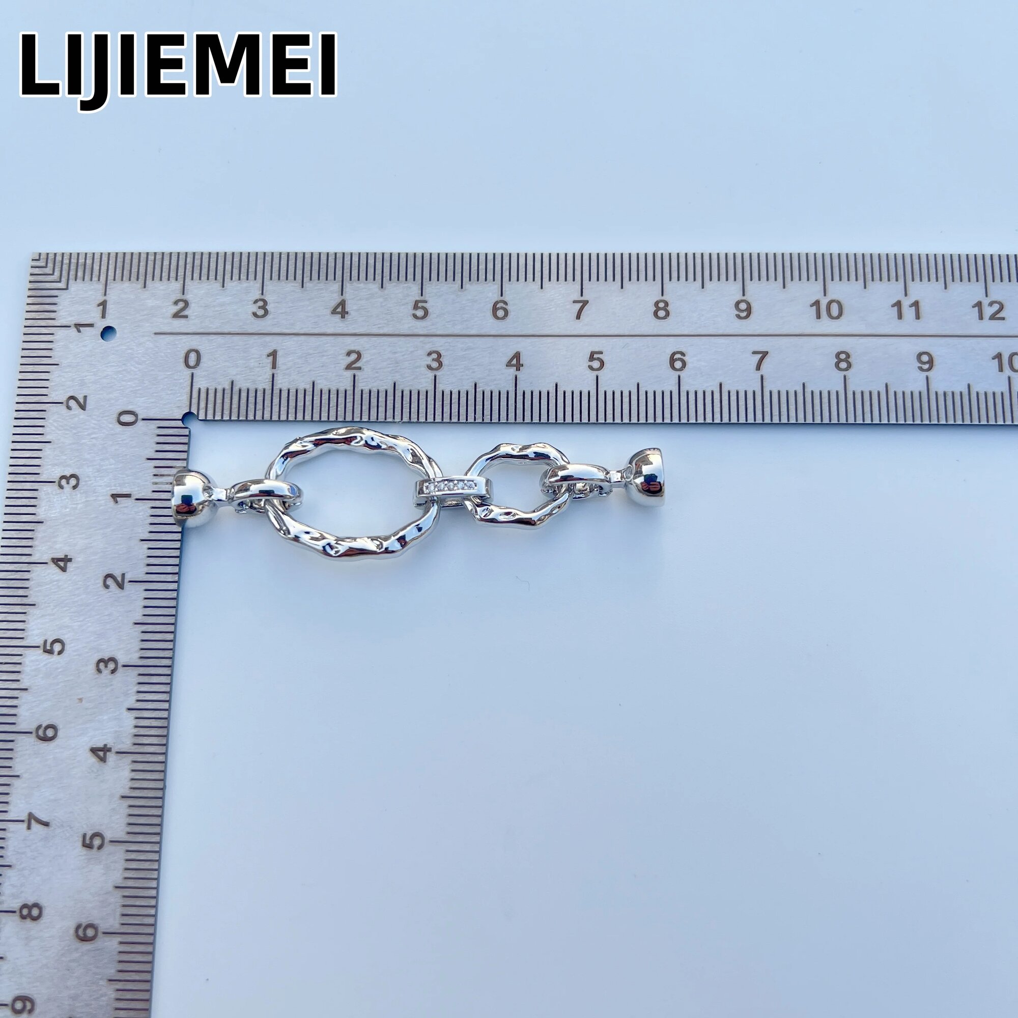 Соединитель для цепочки Da Xiao Quan-silver