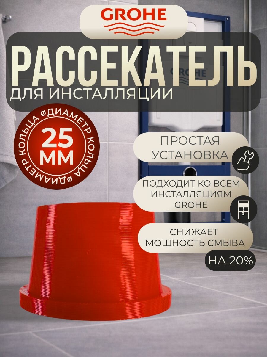 Рассекатель в инсталляцию / Регулятор расхода воды / Ограничитель для смыва инсталляции Grohe