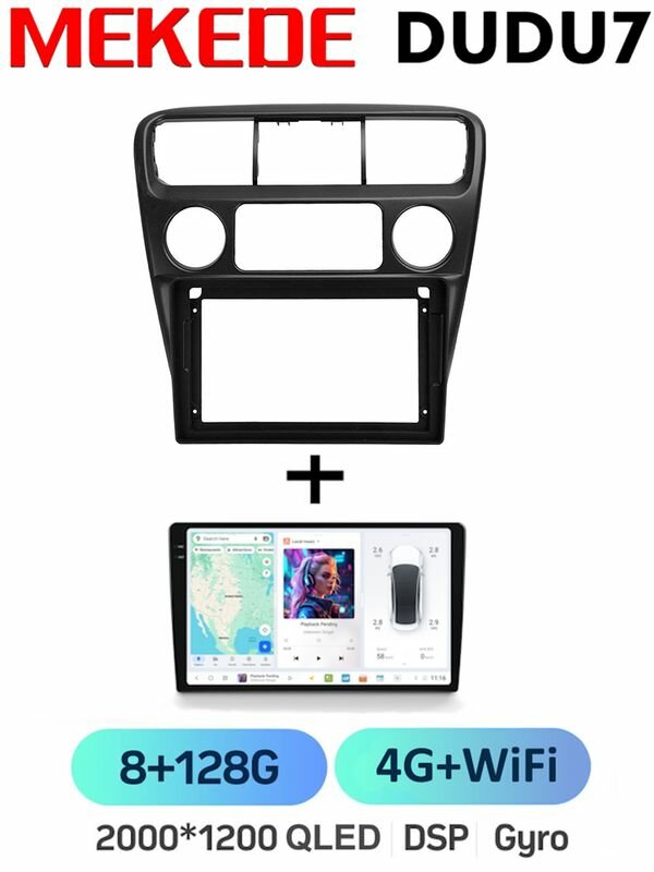 Магнитола 9" Mekede DUDU7 8/128 Gb для Honda Accord 6 1997-2002 carpay Android