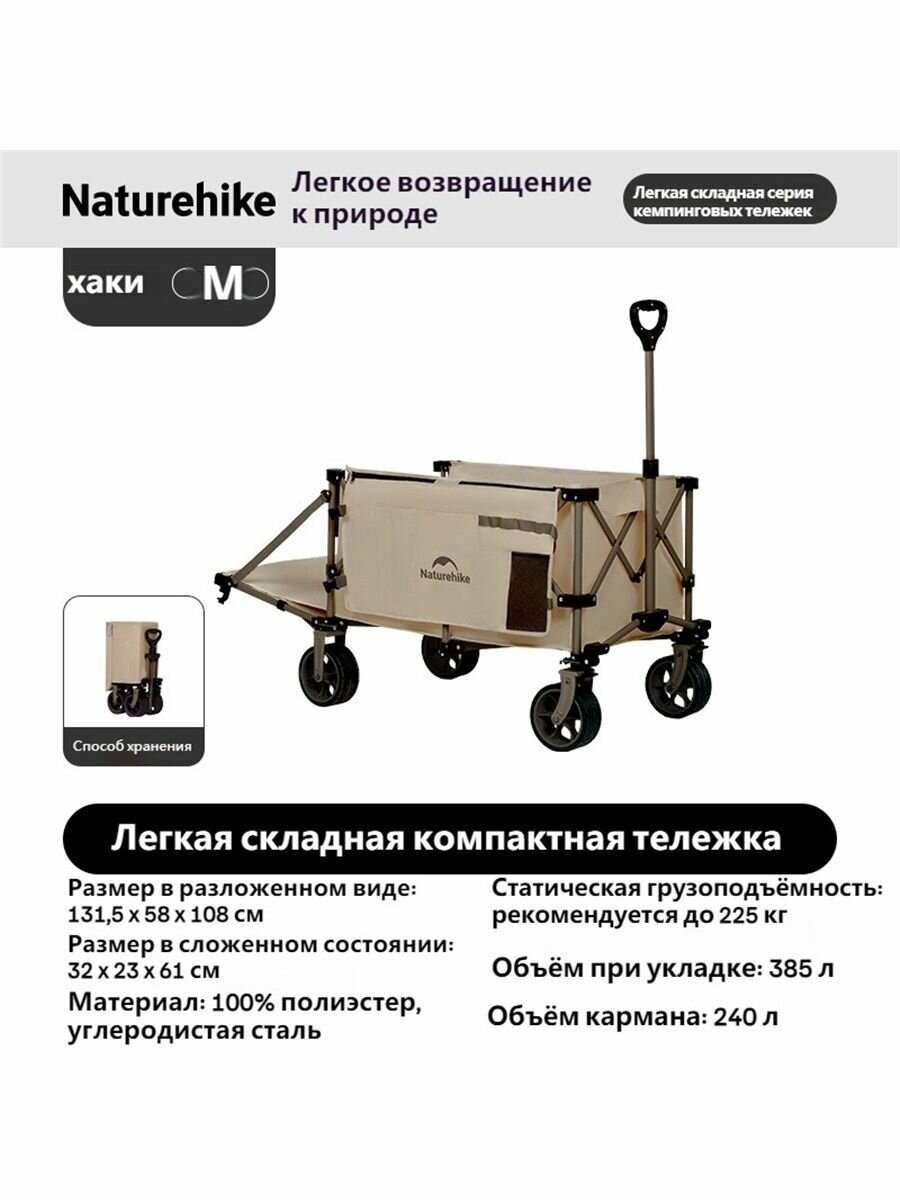 Naturehike Кемпинговая тележка CNK2450JJ017