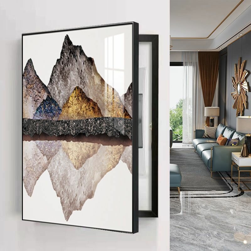 Восточная панель для электрощита 50x70 см Боковое открывание + Кристальное покрытие Бесследный монтаж