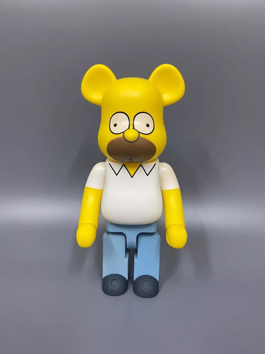Bearbrick, статуэтка/фигурка, для интерьера, Homer Simpson, пластик, 28 см