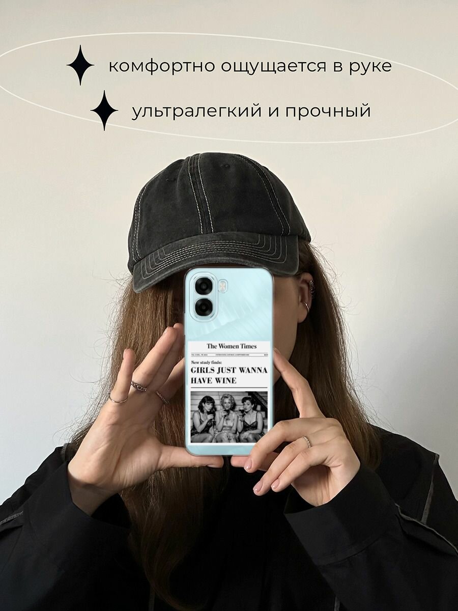 Силиконовый чехол на Oppo A6x / Оппо A6x с принтом The Women Times — фото 1