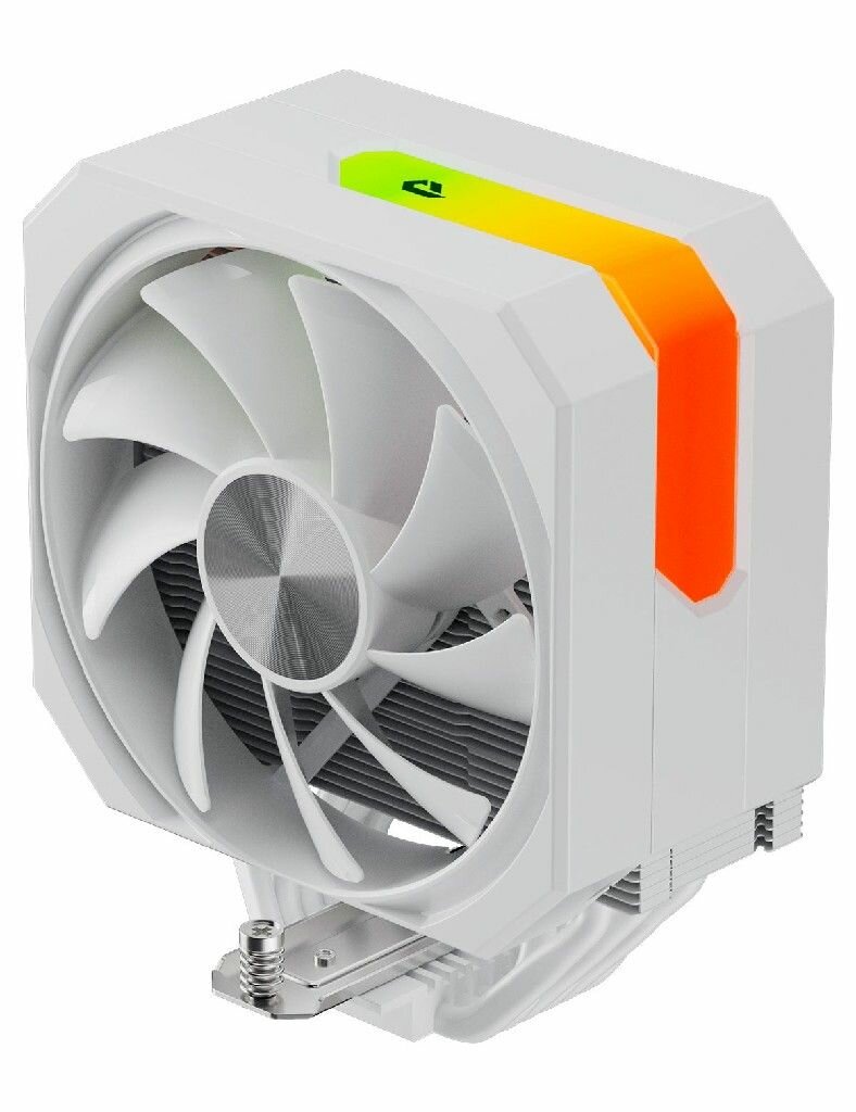 Кулер для процессора upHere UP1TC6 White / 6HPx6mm, 250W TDP, single tower, 1x120mm fan, 600-1650RPM, 68 CFM, 25dBA, ARGB cover / UP1TC6