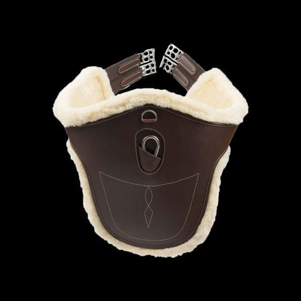 DECATHLON подпруга Kentucky Sheepskin Springsingel Bruin, коричневый, размер 130