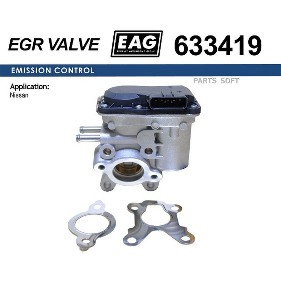 Клапан EGR NISSAN PATHFINDER -15 от официального дистрибьютора, EAG, артикул 633419