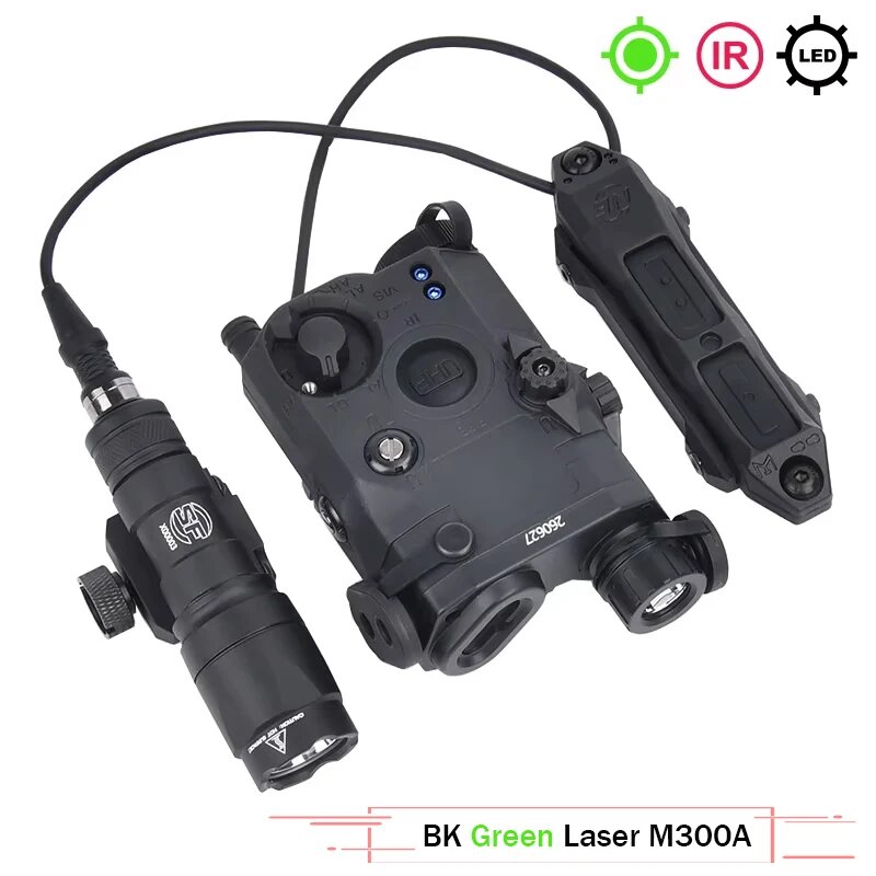 Тактический фонарь WADSN PEQ15 M300A BK Green