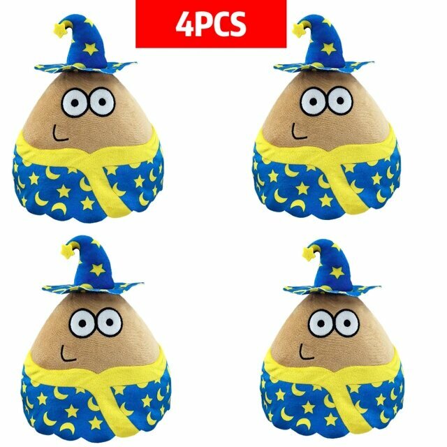 Набор из 1/4 плюшевых игрушек My Pet Alien Pou, милая кукла-питомец-инопланетянин, очаровательная плюшевая игрушка Pou, мягкая подушка, подарочная плюшевая игрушка-зверёк для детей и девочек