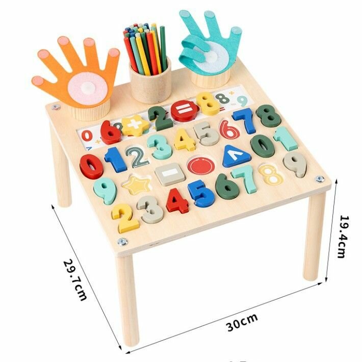 Монтессори деревянные игрушки для малышей, игровой стол с бусинами для развития моторики, дидактические кубики для раннего развития