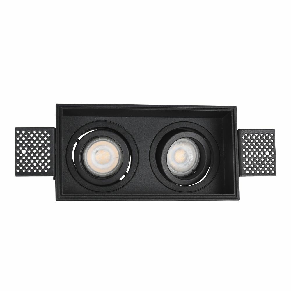 ST262.418.02 ST-Luce Св-к встр. Черный GU10 2*50W IP20 L91,5xW17,2xH5,2 220V Без ламп.