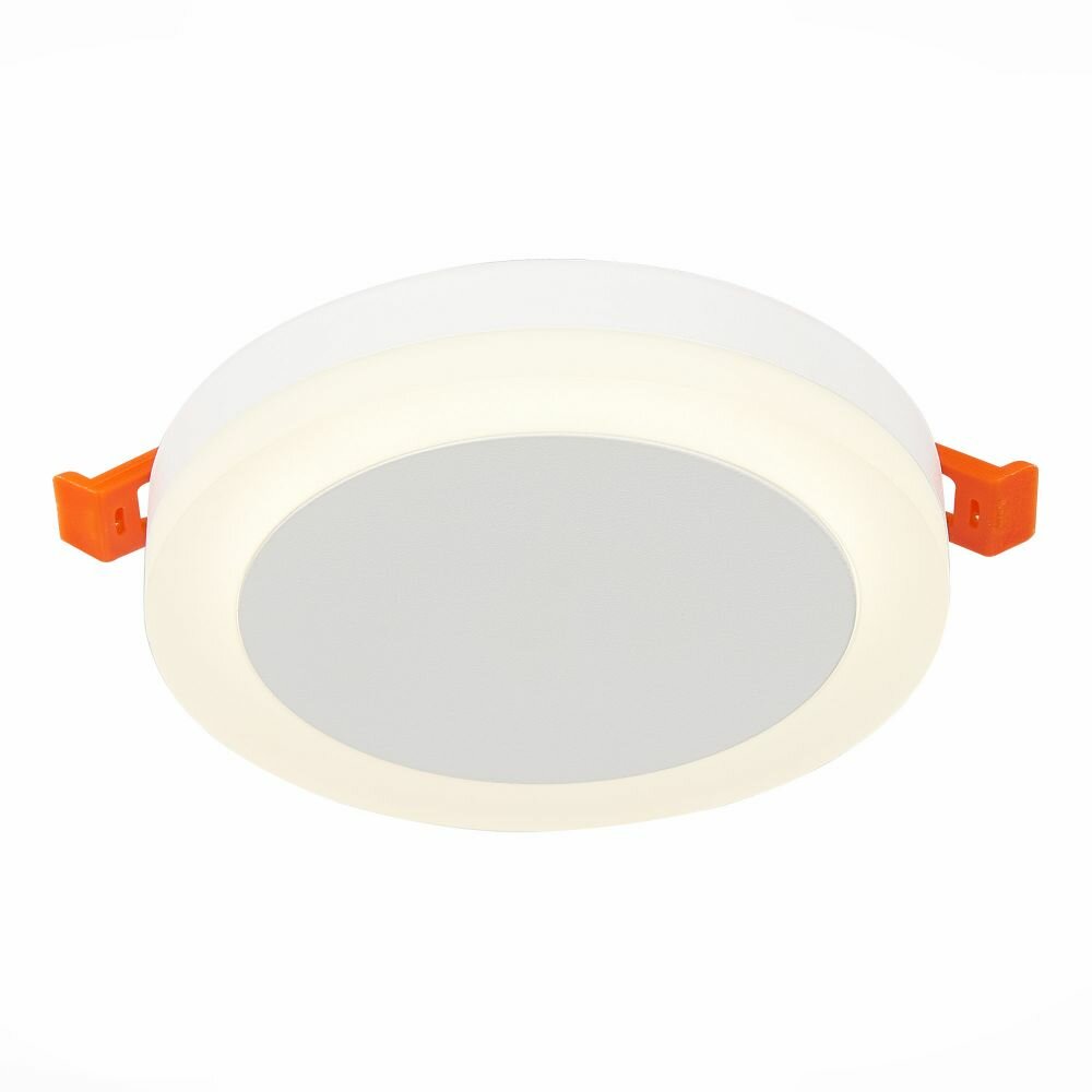 ST104.542.06 ST-Luce Светильник встраиваемый Белый LED 1*6W 4000K 468Lm Ra>80 120° IP20 D110xH20 170-240V.