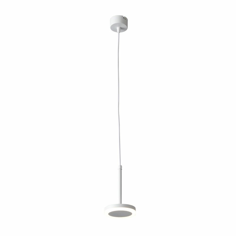 ST104.503.06 ST-Luce Светильник подвесной Белый LED 1*6W 3000K 468Lm Ra>80 120° IP20 D112xH184 170-240V.