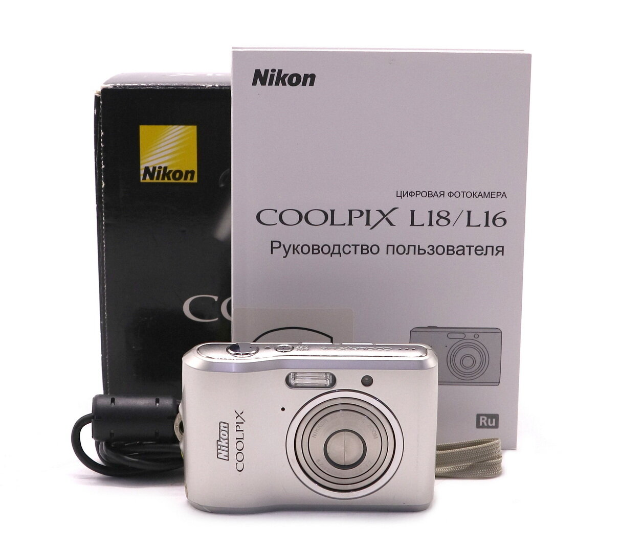 Фотоаппарат Nikon Coolpix L16 в упаковке