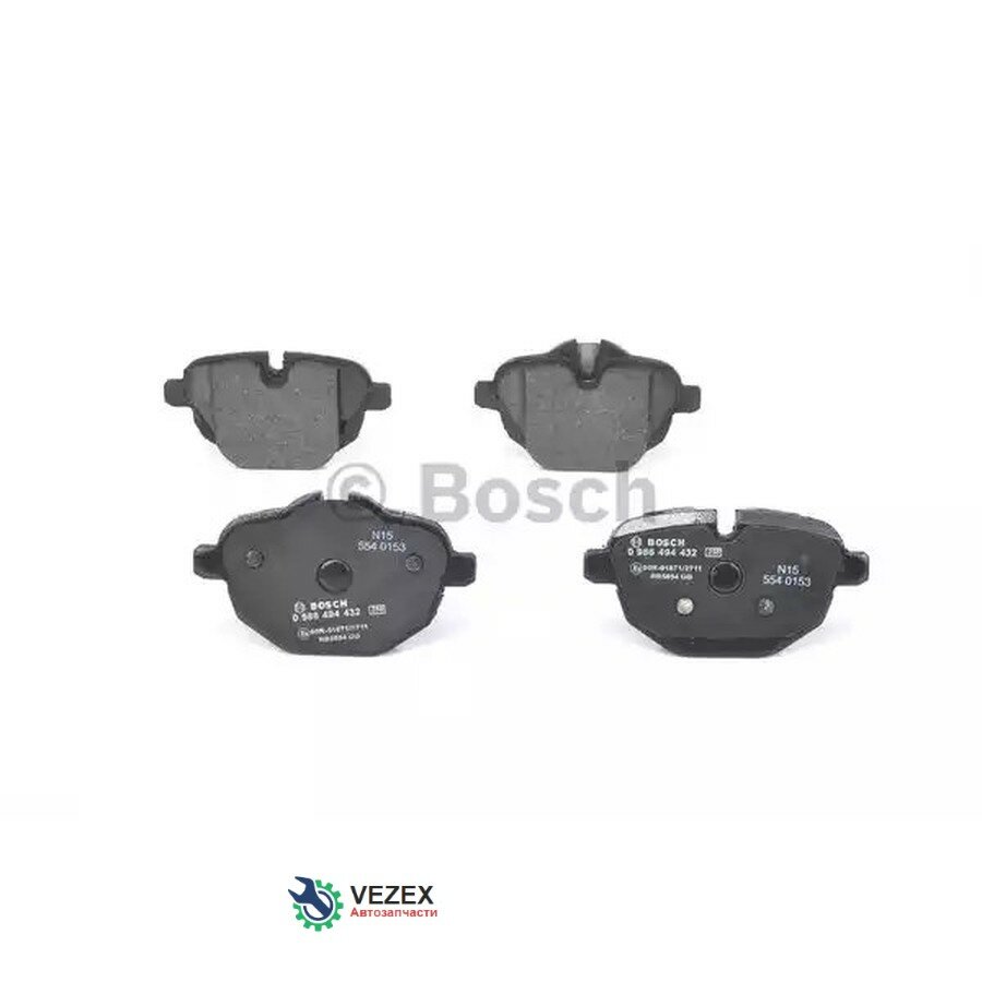 BOSCH 0986494432 Колодки тормозные дисковые задние