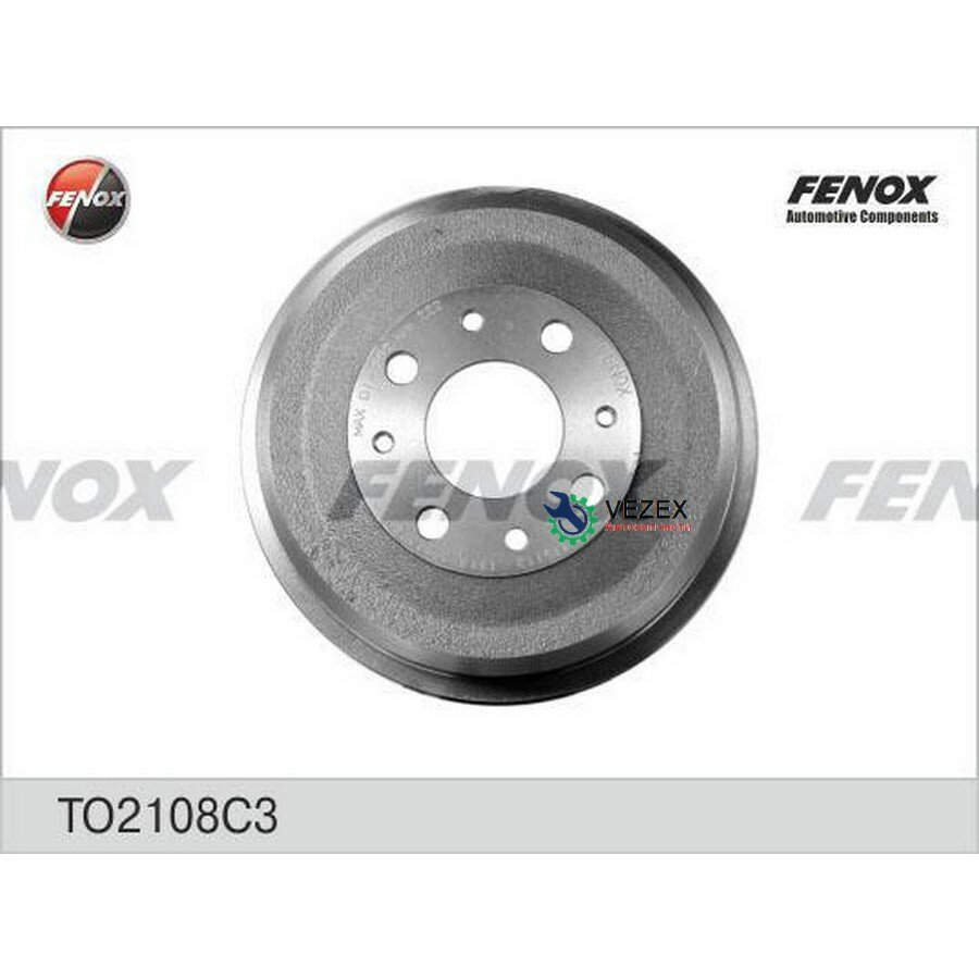 FENOX TO2108C3 Барабан тормозной чугун ВАЗ 2108-2115 TO2108C3 2шт