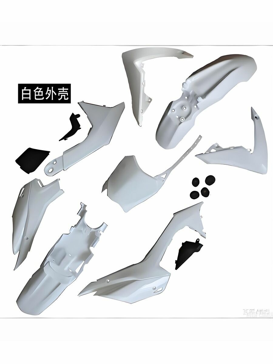 Пластик на кроссовый мотоцикл Honda CRF110 2013: бак, сиденье, облицовки, комплект обвеса