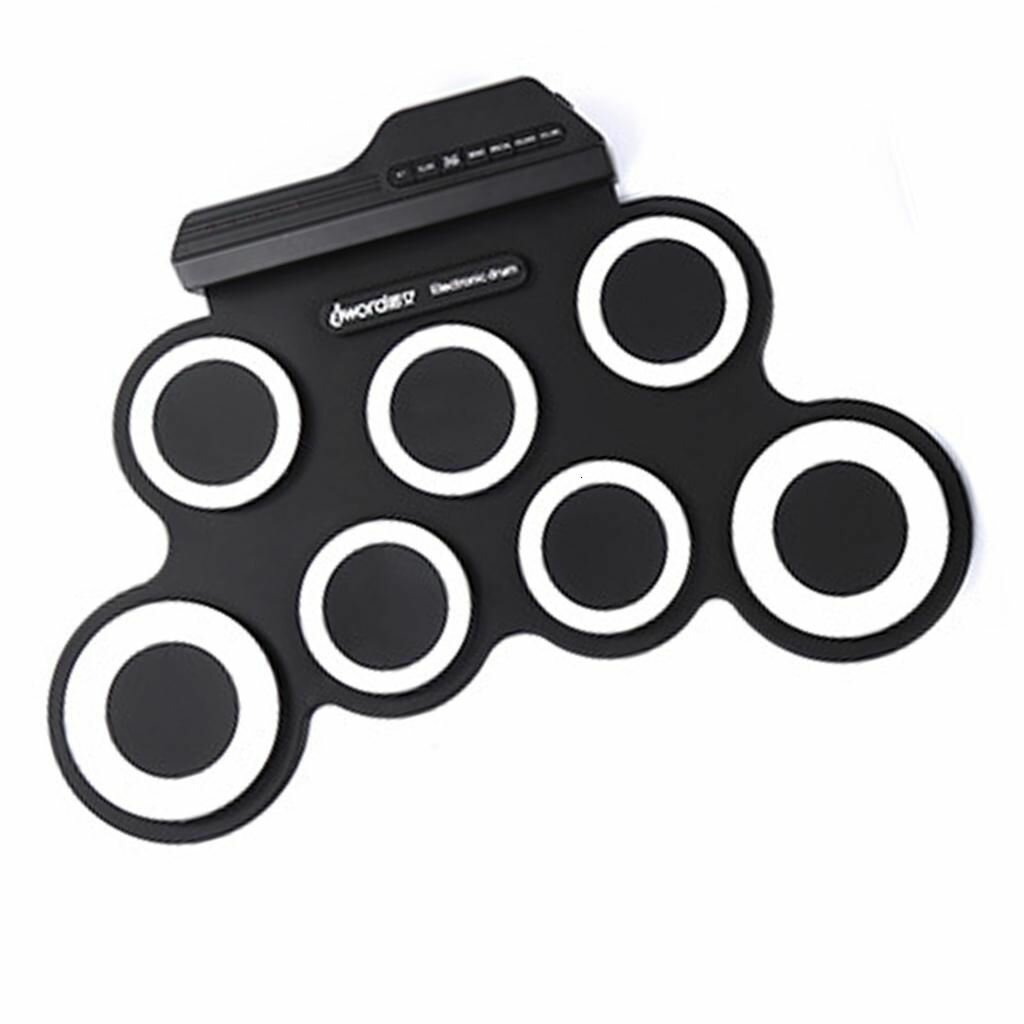 7 Барабанов Электронная Ударная Установка, Белый