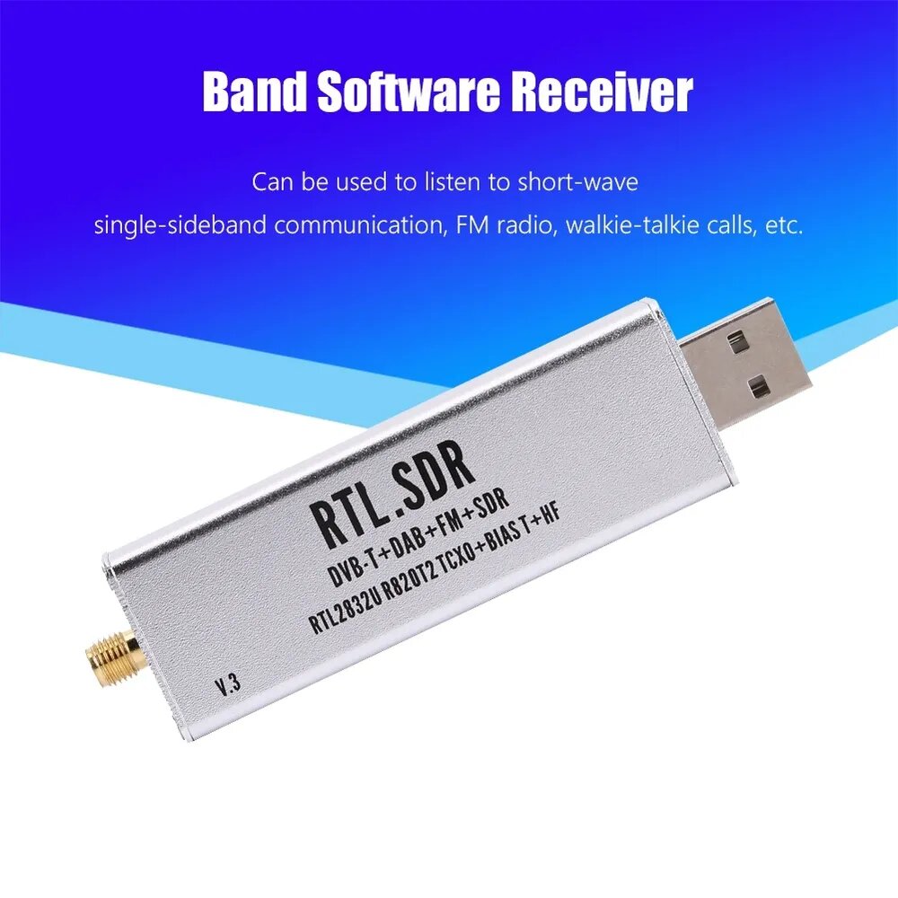 Для блога RTL-SDR RTL SDR V3 R820T2 RTL2832U 1PPM TCXO SMA RTLSDR Программно определяемое