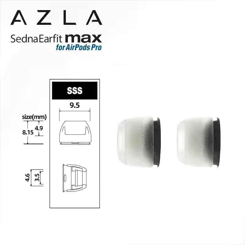 Чехлы AZLA Max подходят для беспроводных Bluetooth-наушников Apple AirPods Pro 2, замена в наивысшей компактности.
