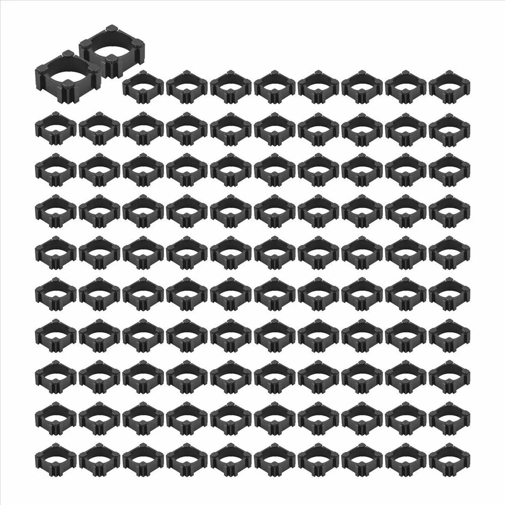 Кронштейн держателя случая батареи клетки лития 100Pcs 18650 цилиндрический совместим с блока батарей Diy