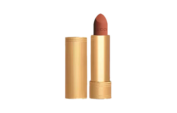 Маленькая помада женская GUCCI Pleuche, оттенок #308 Rich Terracotta
