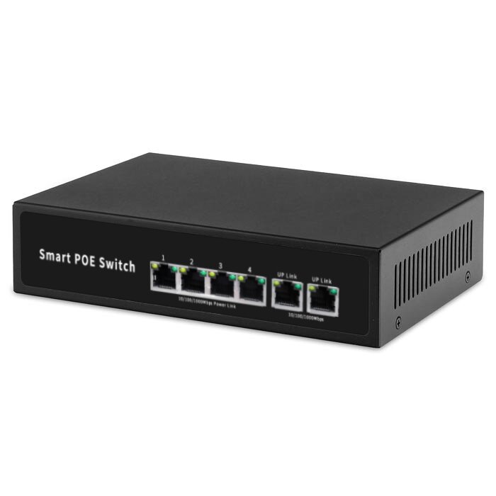 6-ти портовый коммутатор с POE Proline LG4842QG POE Switch