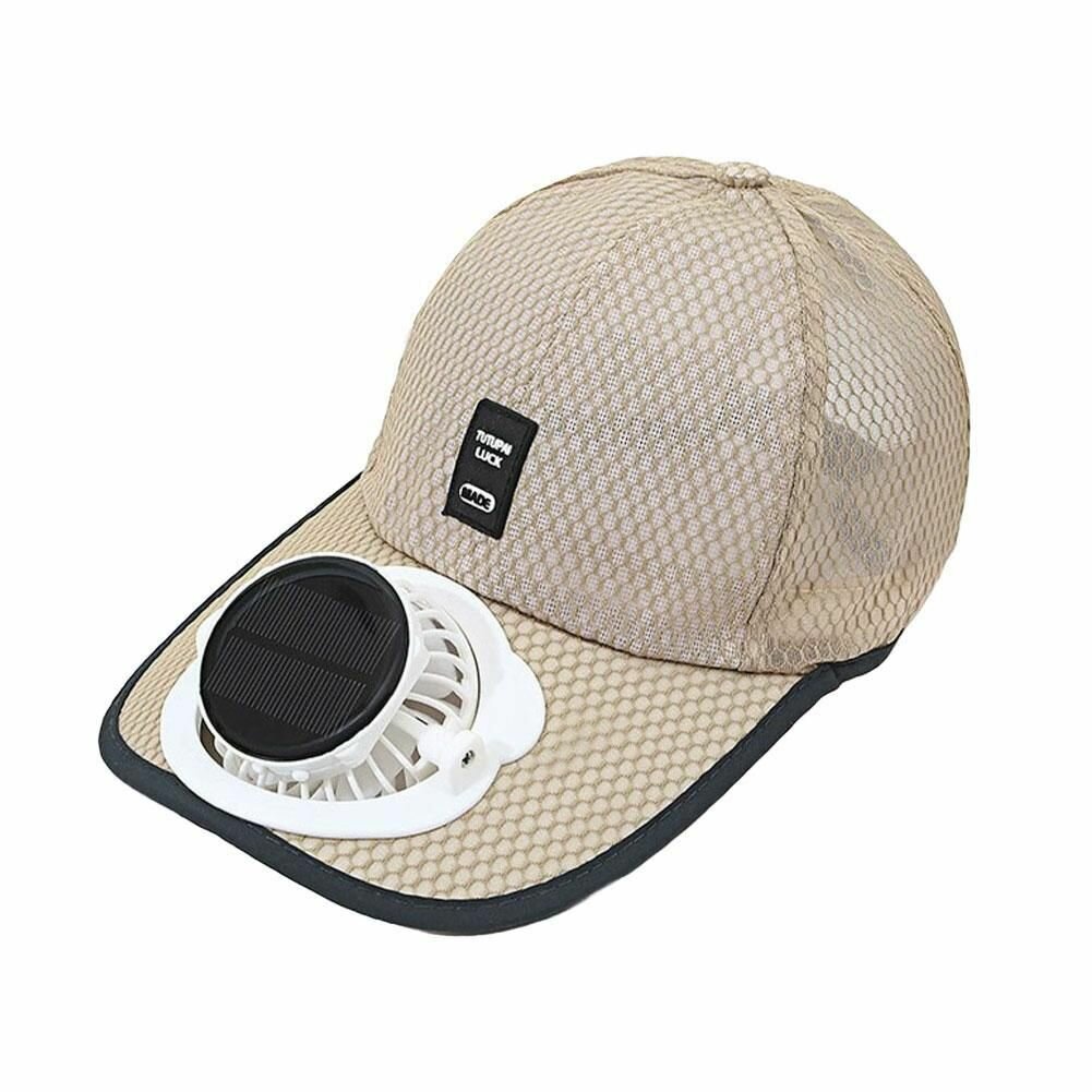 Кепка с солнечной батареей и вентилятором, Летняя шапка с USB-вентилятором