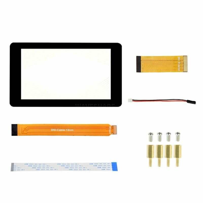 **5255** 7-дюймовый сенсорный IPS-дисплей 1024x600 для Raspberry Pi (1 набор)