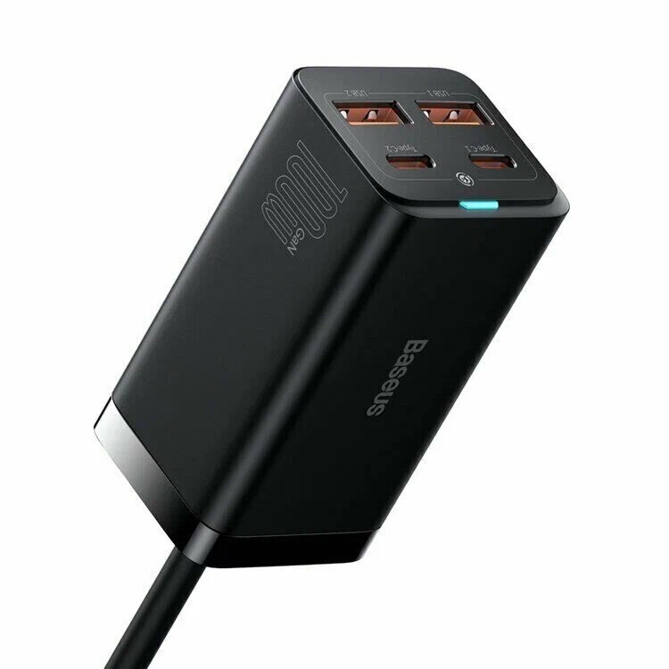 Сетевое зарядное устройство Baseus GaN3 Pro Desktop Fast Charger 2U+2C 100W черный CCGP000101