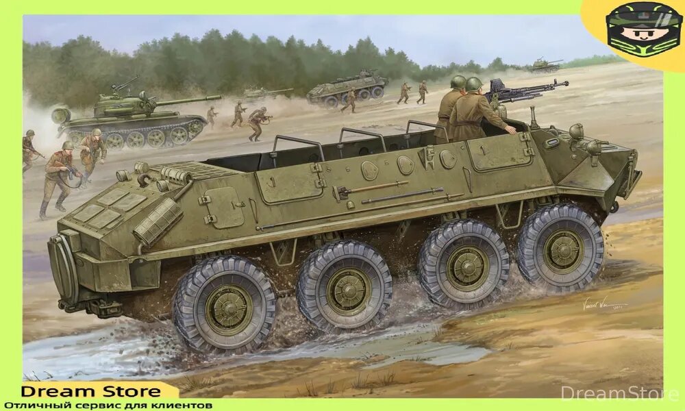 Trumpeter 01542 1/35 Российский бронетранспортер БТР-60П сборная модель
