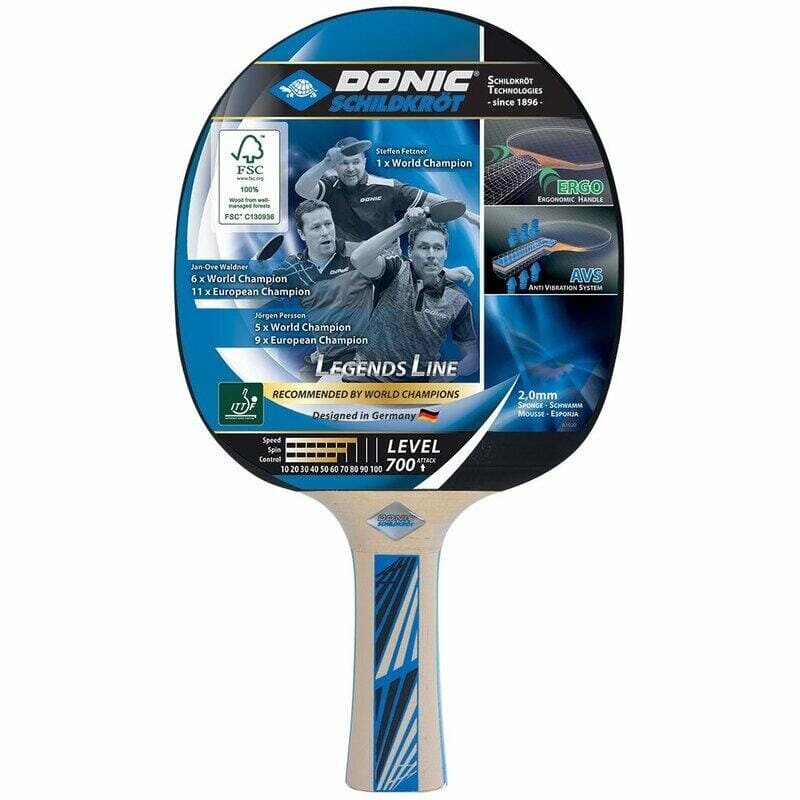 DECATHLON ракетка для настольного тенниса Donic Schildkr t Legends 700 FSC, разноцветный